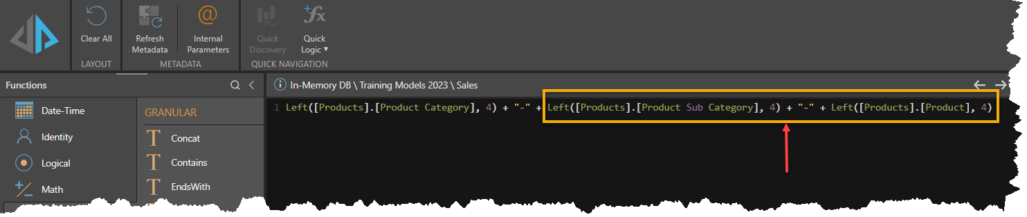 Walkthrough: Custom Column in Script Mode